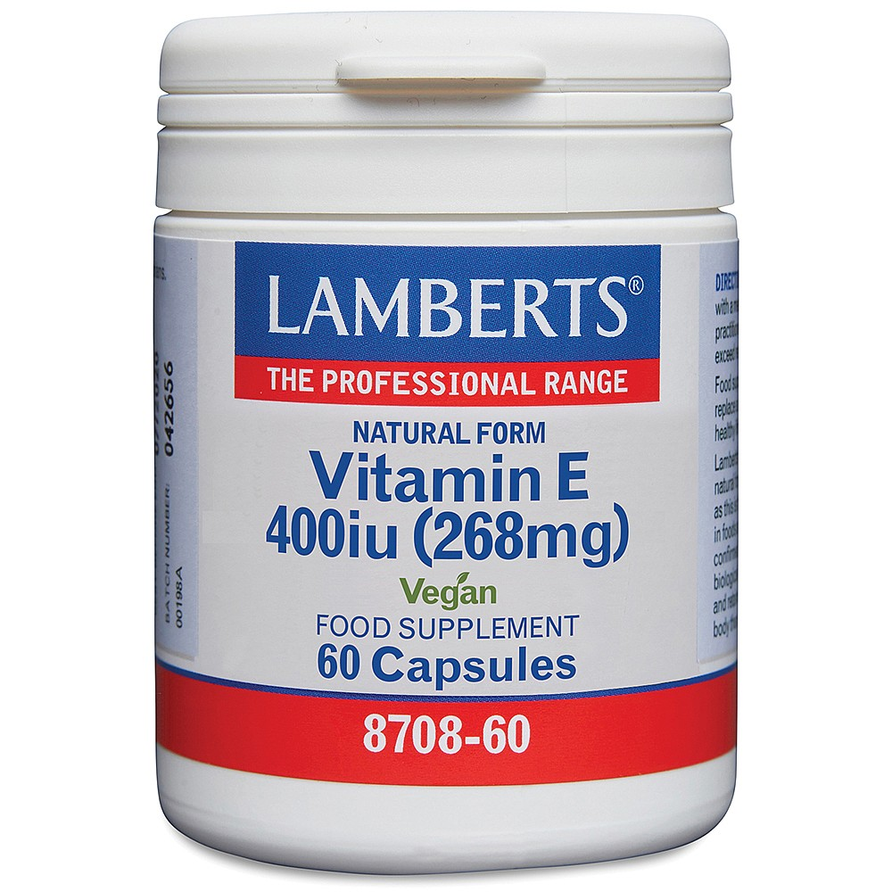 Lamberts Natural Vitamin E 400iu - 60 Capsules – Vivomed