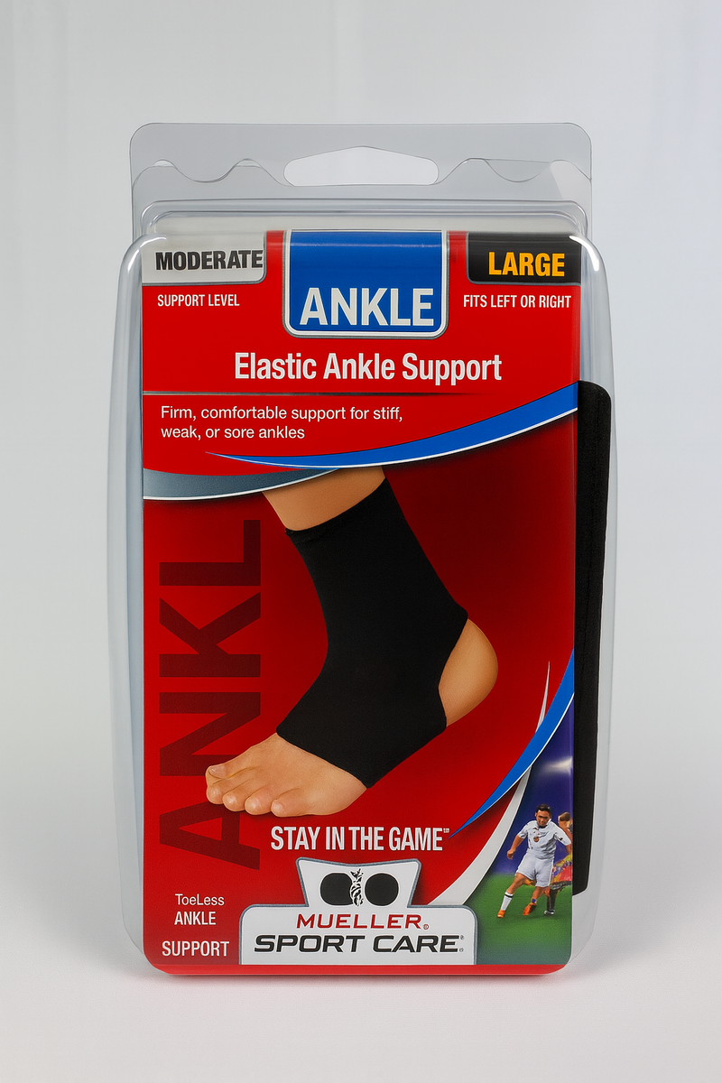 Mueller Elastic Ankle Support – Lightweight Compression Sleeve for Spo ...