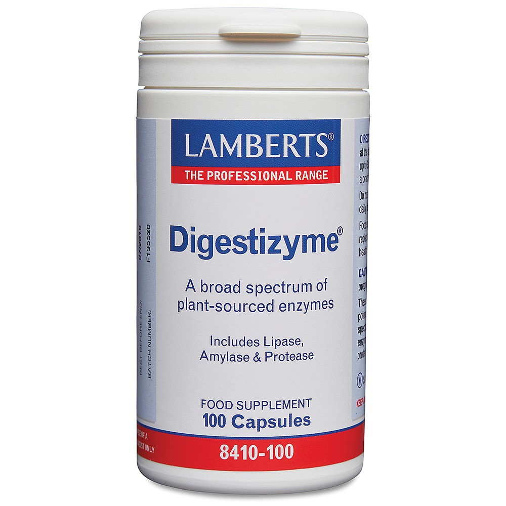 Lamberts Digestizyme® high-strength digestive enzyme complex - 100 cap ...