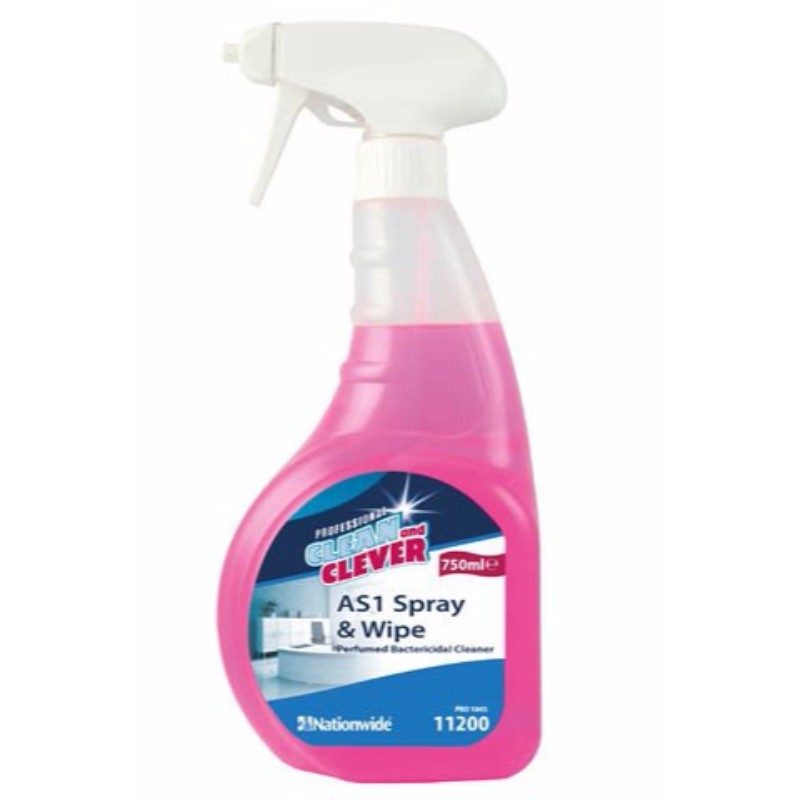 Professional Clean and Clever Spray & wipe Perfumed Bactericidal Clean ...
